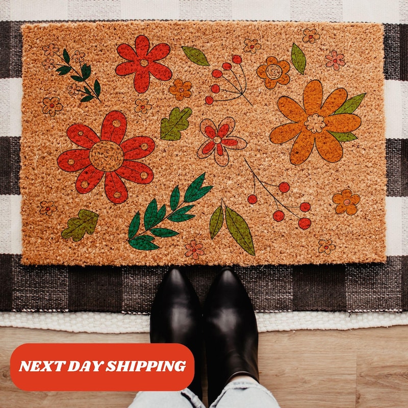 Spring Doormat - Etsy