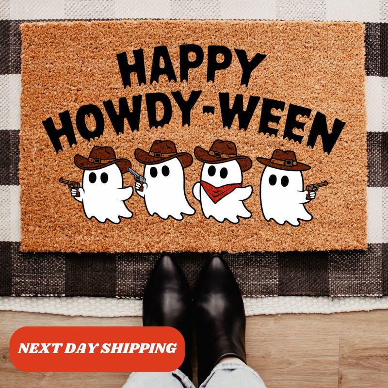 Halloween Door Mat - Etsy