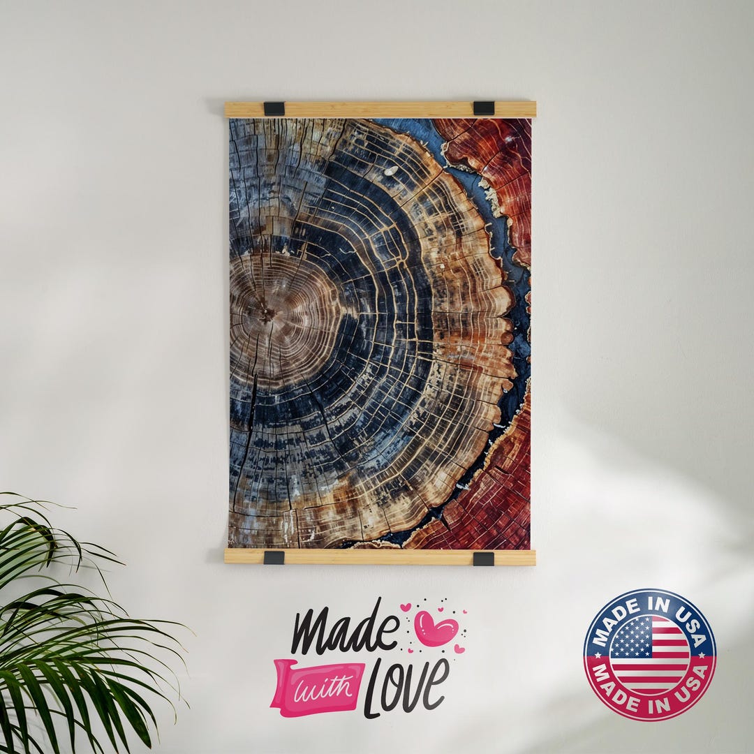 Tree Ring Hanging Art, Wall Hanging, Hanging Wall Art, Home Decor ...