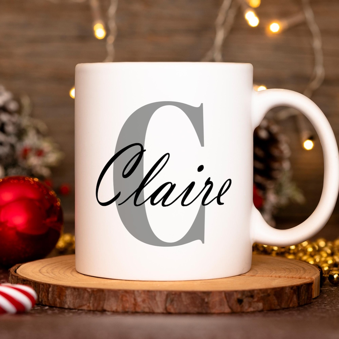 Custom Initial Mug, Personalized Mug, Custom Coffee Mug, Gift for ...