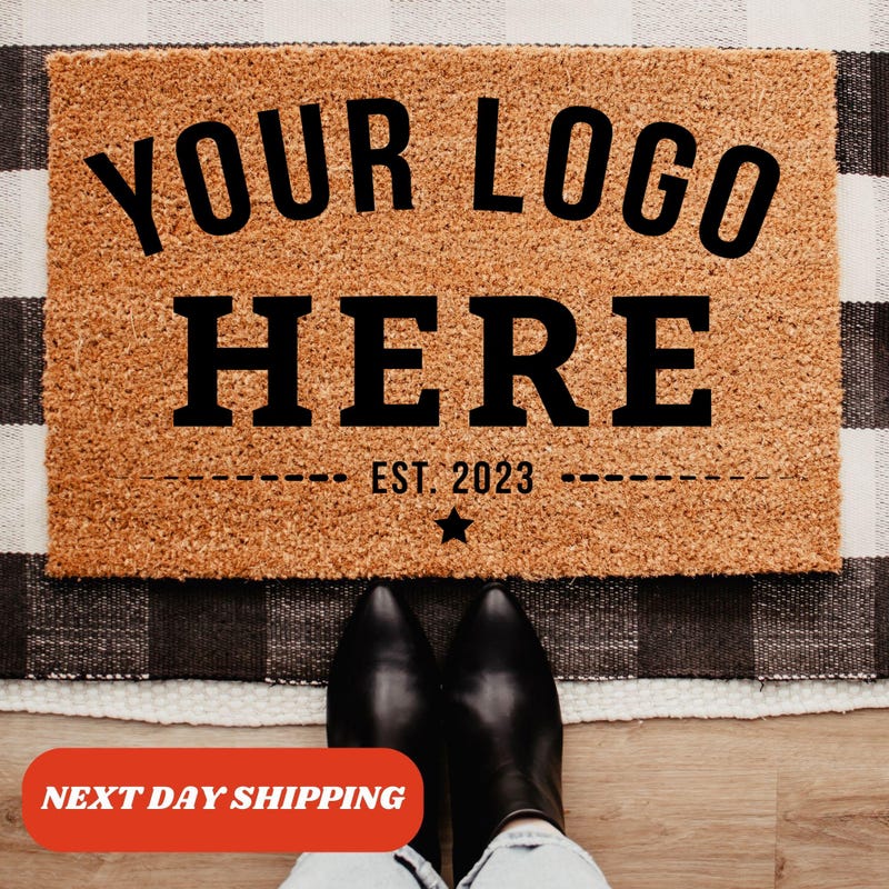 Door Mat Logo Business - Etsy