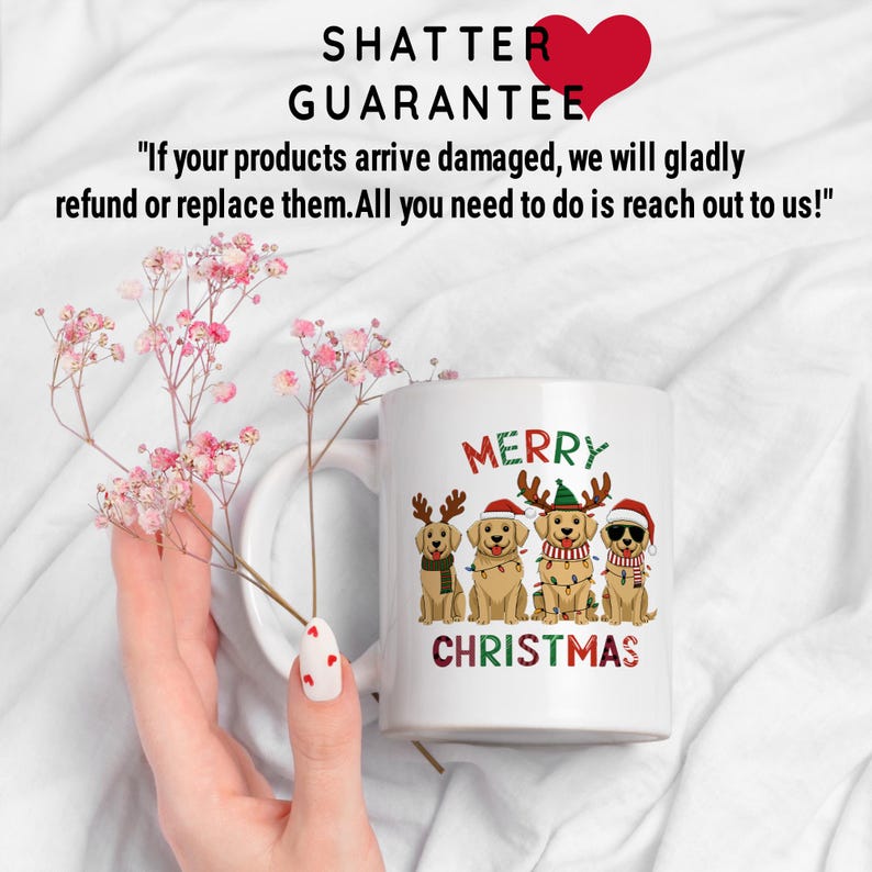 Cute Merry Christmas Mug, Dog Owner Gift, Dog Lover Gift, Christmas ...