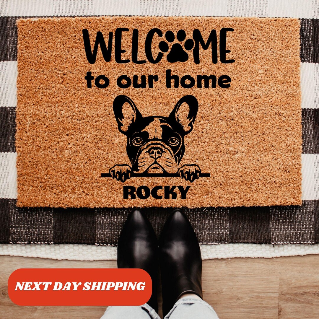 Dog Welcome Mat, Personalized Dog Gift, Unique Dog Gift, Housewarming ...