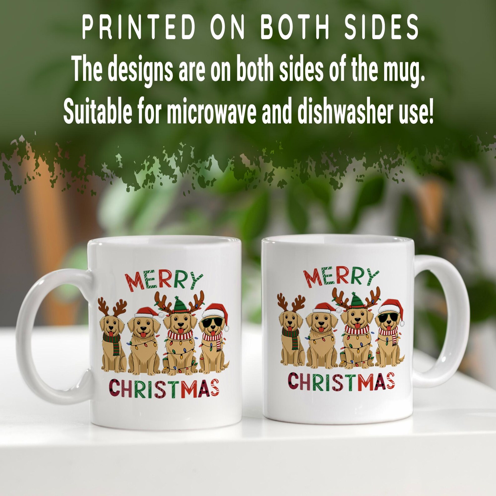 Cute Merry Christmas Mug, Dog Owner Gift, Dog Lover Gift, Christmas ...