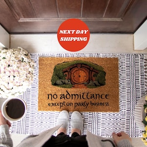 No Admittance Except on Party Business Door Mat, Lord of the Ring ...