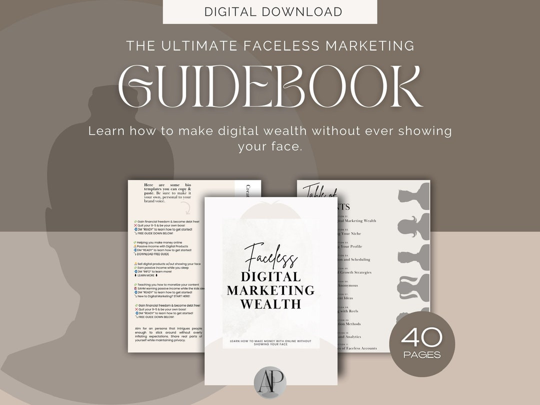 Faceless Digital Marketing Wealth | Passive Income Guide | How to Sell ...