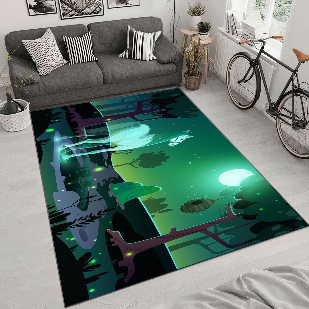 Ghost Theme Rug,horse Rug,animation Rug,forest Rug,gift Rug,teenager ...