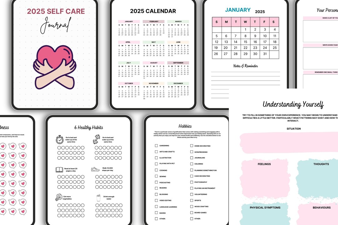 2025 Self Growth Planner | Daily Organizer | Goal Setting Journal ...