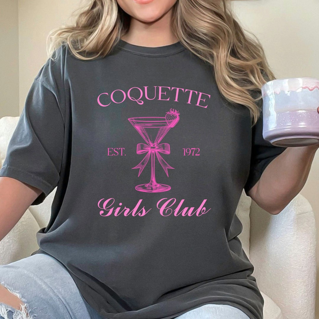 Coquette Girls Club Shirt, Coquette Girls Club Pink T-shirt, Mom Shirt ...