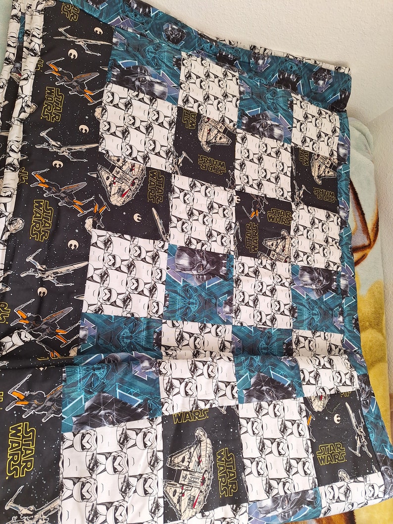 Star Wars and Black Panther Quilt for Twin/full Bed - Etsy