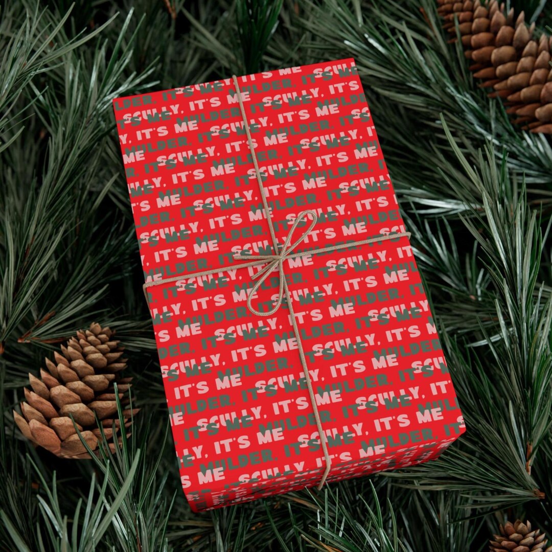 X-files Wrapping Paper | “mulder, It’s Me” Gift Wrap | Scully Holiday ...