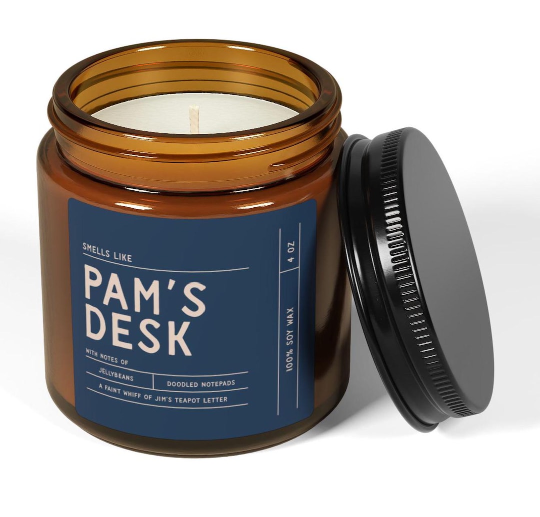 The Office Pam's Desk Candle, the Office Gifts, Dunder Mifflin, Pam ...