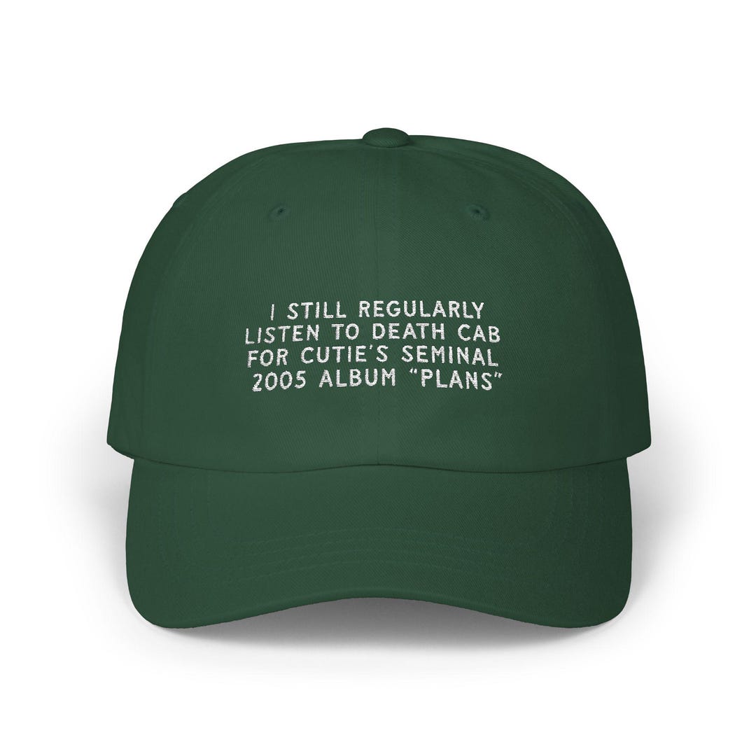 Death Cab for Cutie Hat, DCFC Plans Album Fan Hat, Embroidered Classic ...