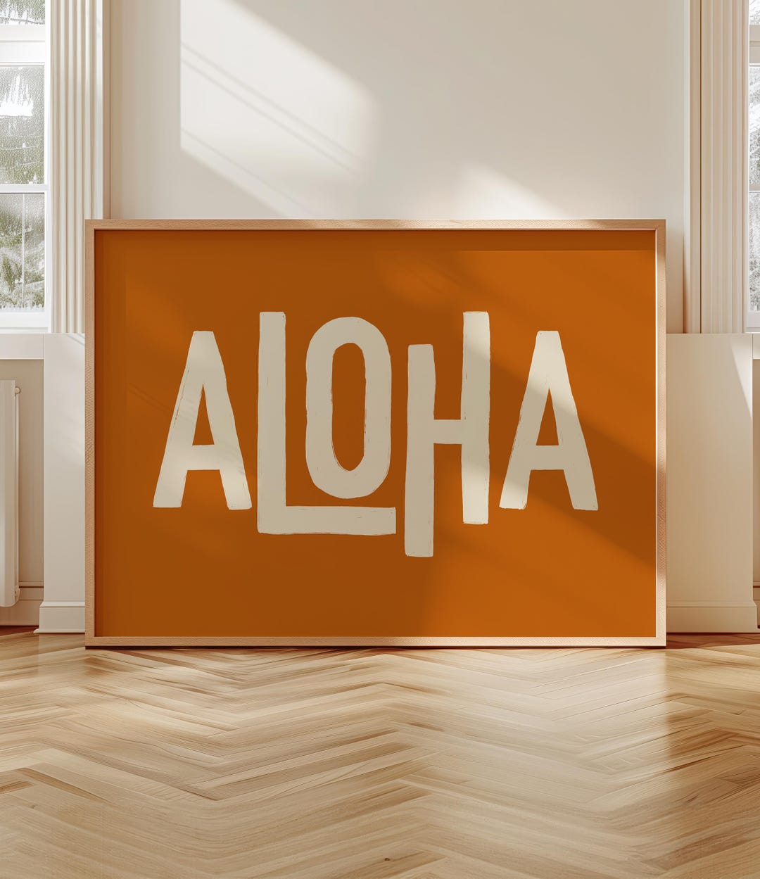 Aloha Poster, Typographic Poster, Kitchen Poster Print, Kitchen Wall ...