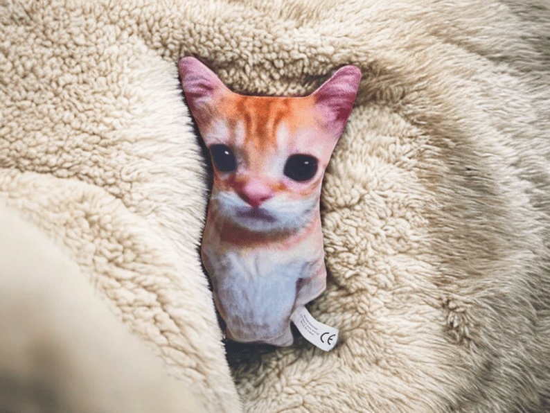 El Gato Meme Cat, Cat Plushie, Cat Meme, Gato, Weighted Stuffed Animal ...