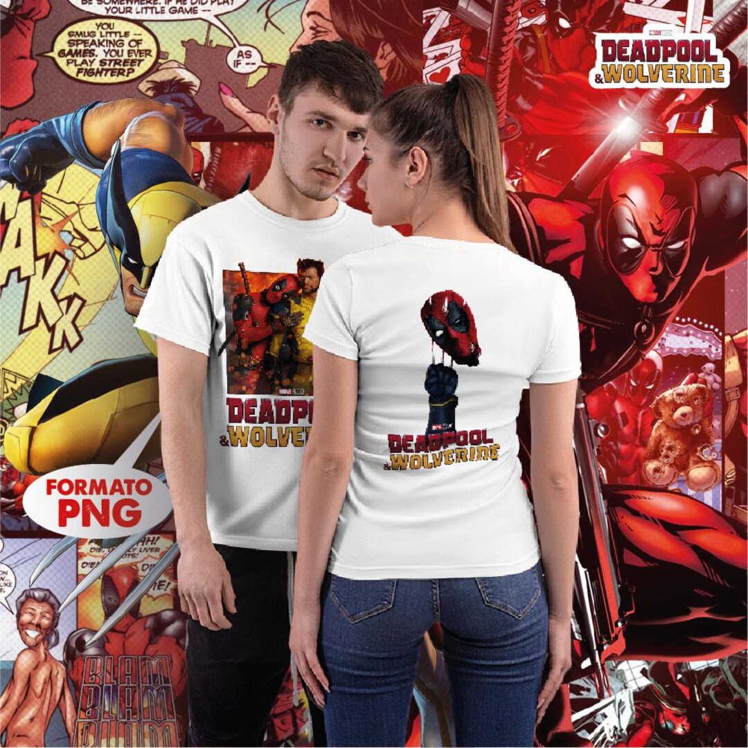 Deadpool & Wolverine PNG DTF Sublimation Besties - Etsy México