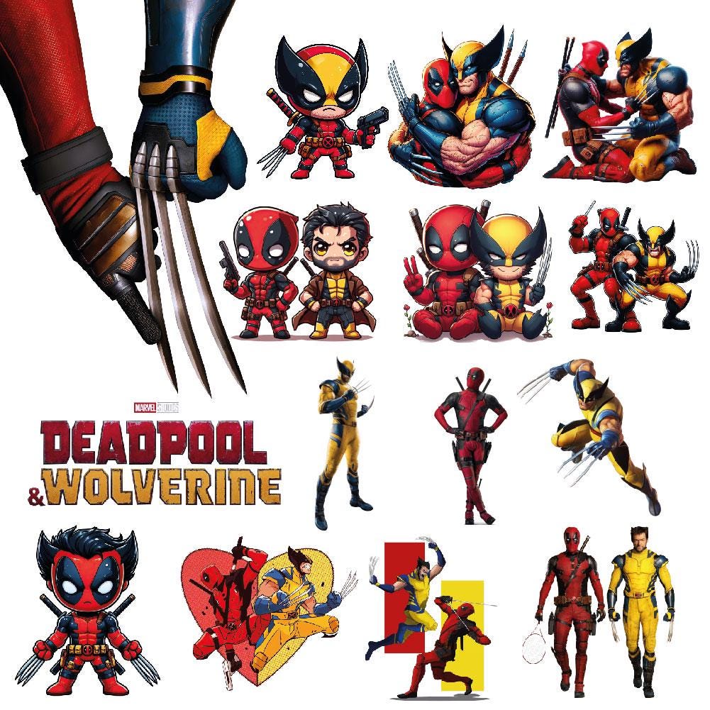 Deadpool & Wolverine - PNG - DTF - Sublimation - Besties - Etsy