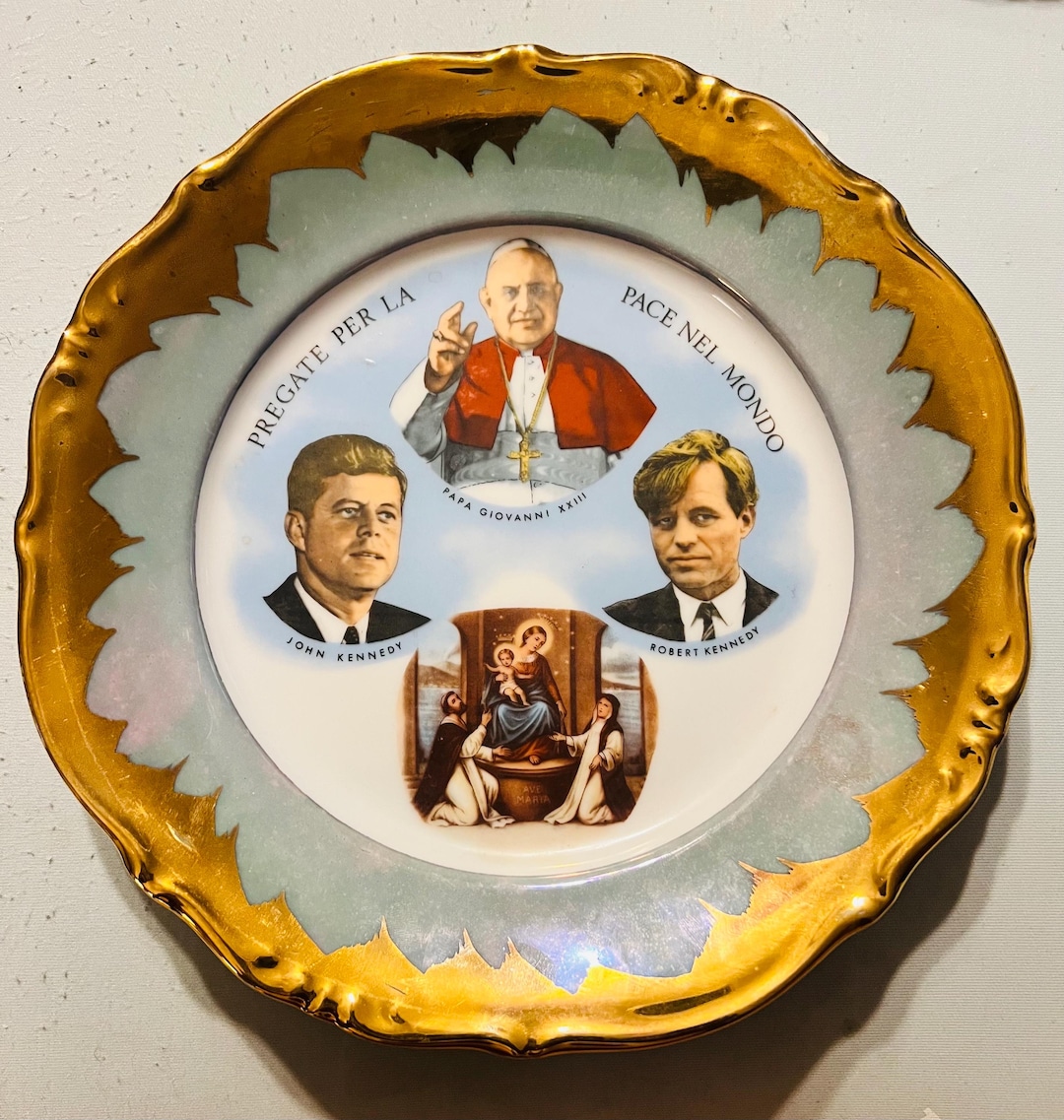 Commemorative Plate Vintage Rare “pray for Peace” Pope Giovanni XXIII ...