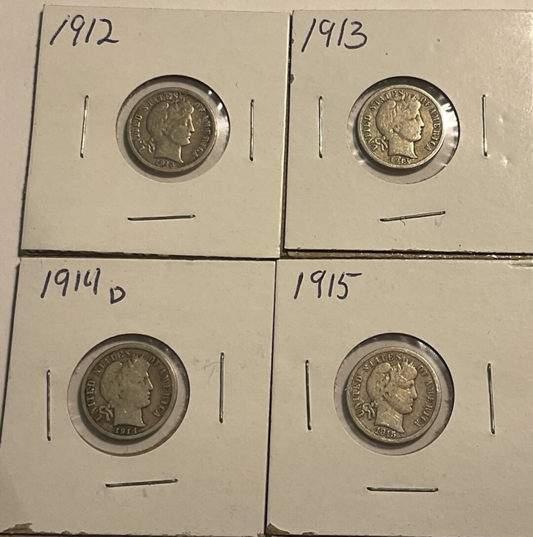 Barber Dimes 1912 1915 - Etsy