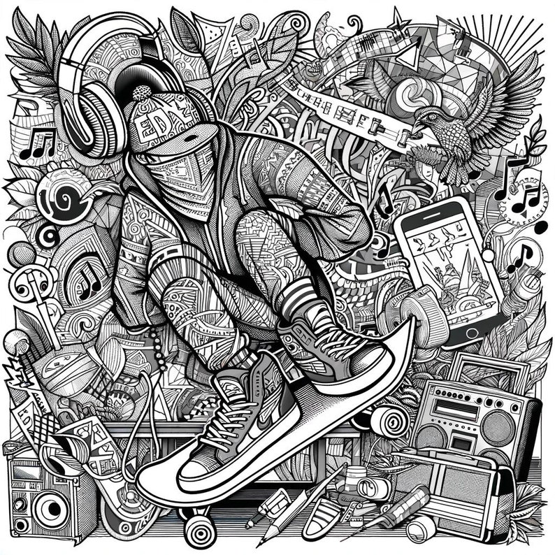10 Custom Colouring Pages for Kids, Teenagers or Adults - Etsy