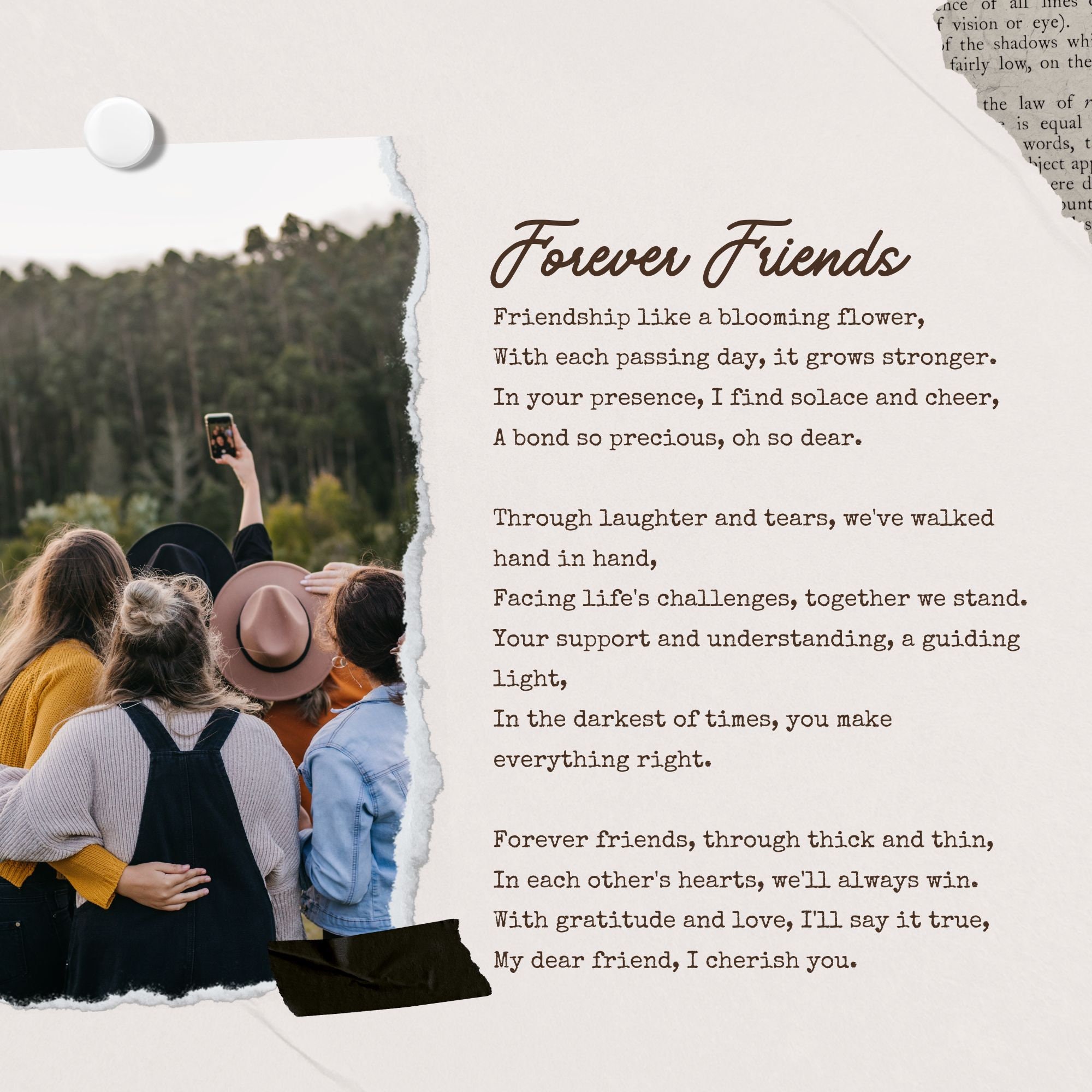 Custom Love Poem for Friend Heartfelt Gift - Etsy