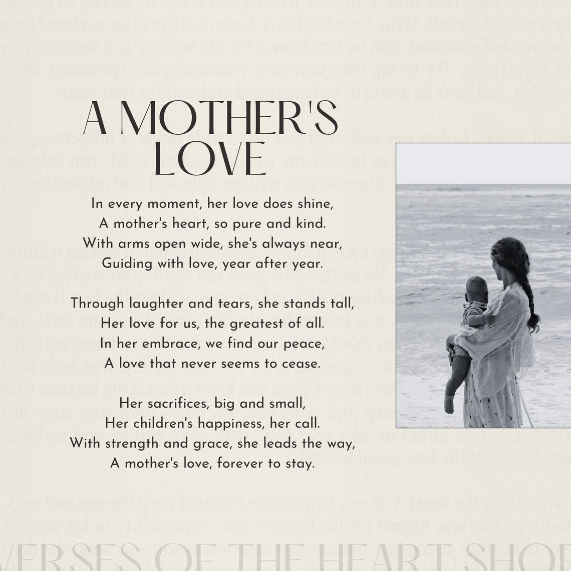 Personalized Love Poem for Mom Heartfelt Gift - Etsy