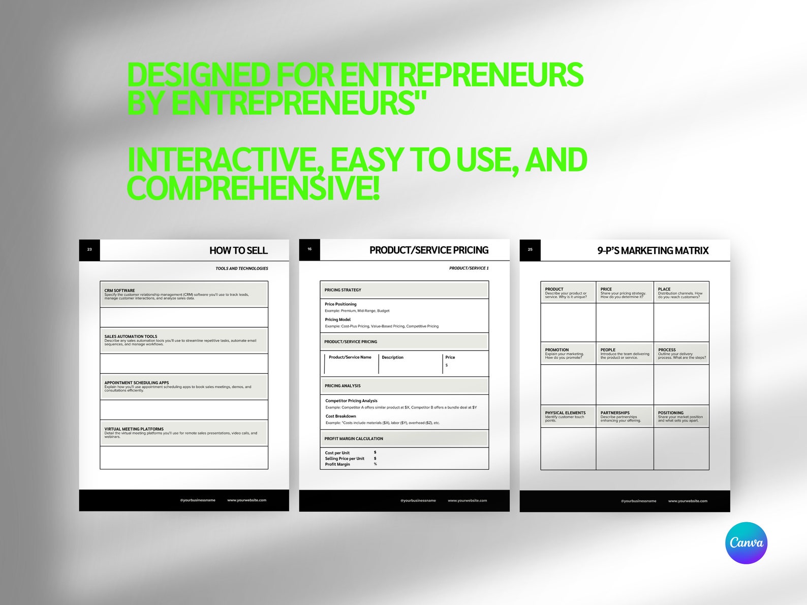 The Ultimate Business Plan | Guided Templates for Strategizing and ...