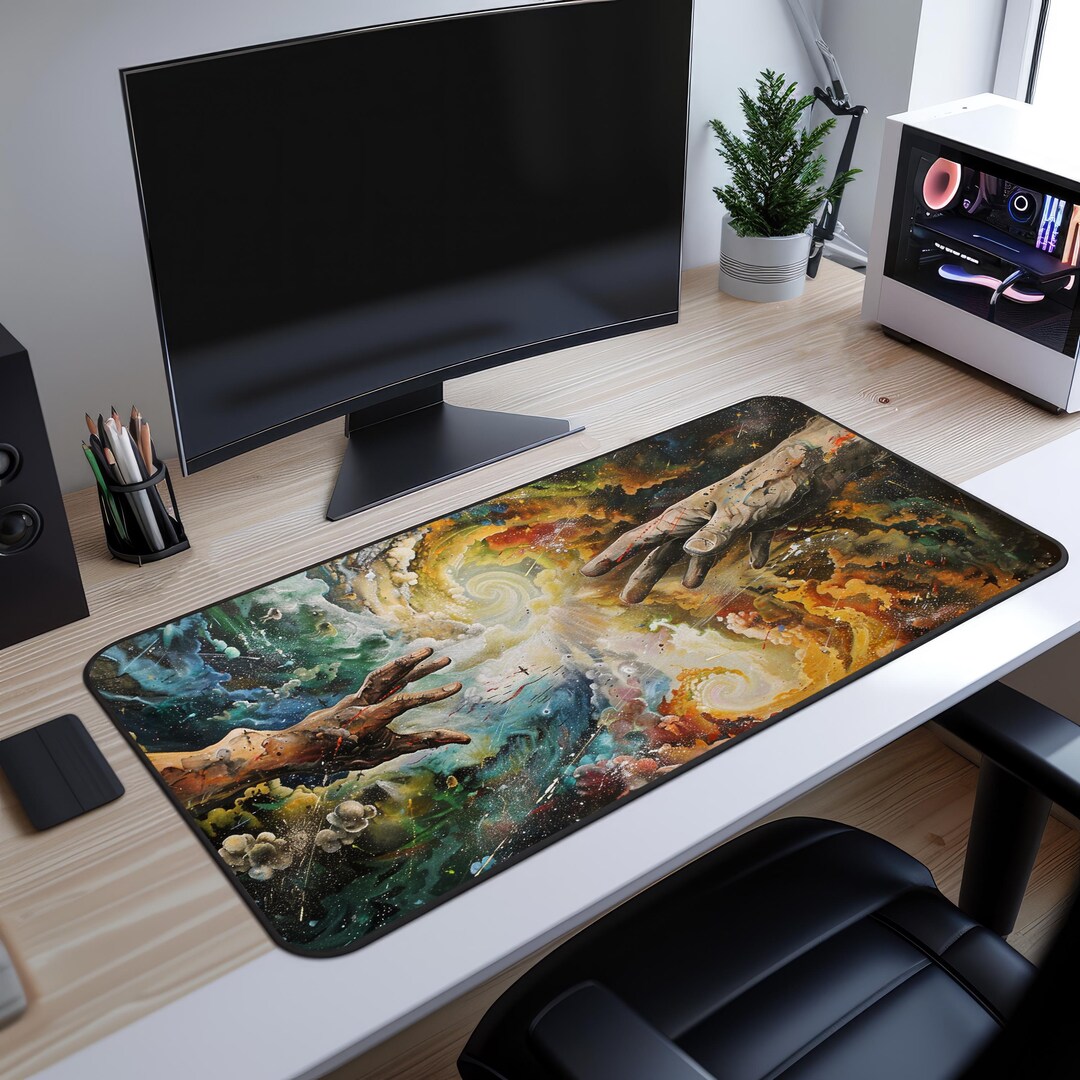 Creation of Adam Desk Mat Artistic Painting Desk Pad for Home Office ...