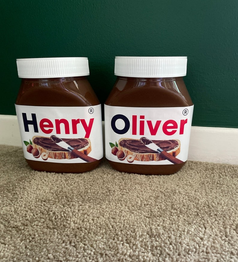 Nutella Nombre Personalizado - Etsy