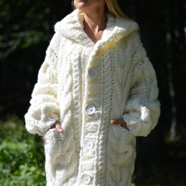 Hand Knit Jacket - Etsy
