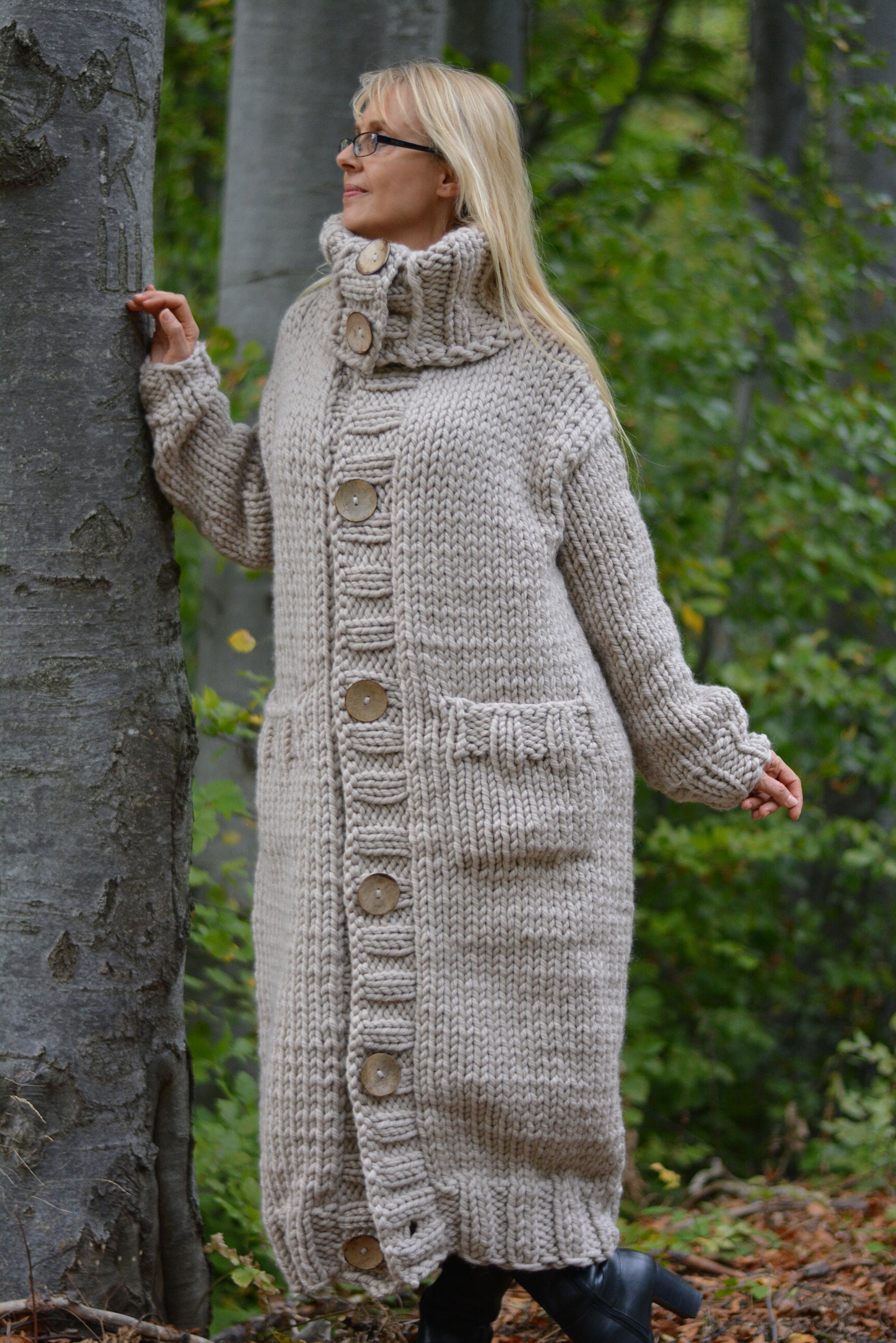 Chunky Knit Cardigan Wool Sweater Knit Cardigan Chunky Chunky Knit Cardigan Wool Sweater Knit Cardigan Chunky