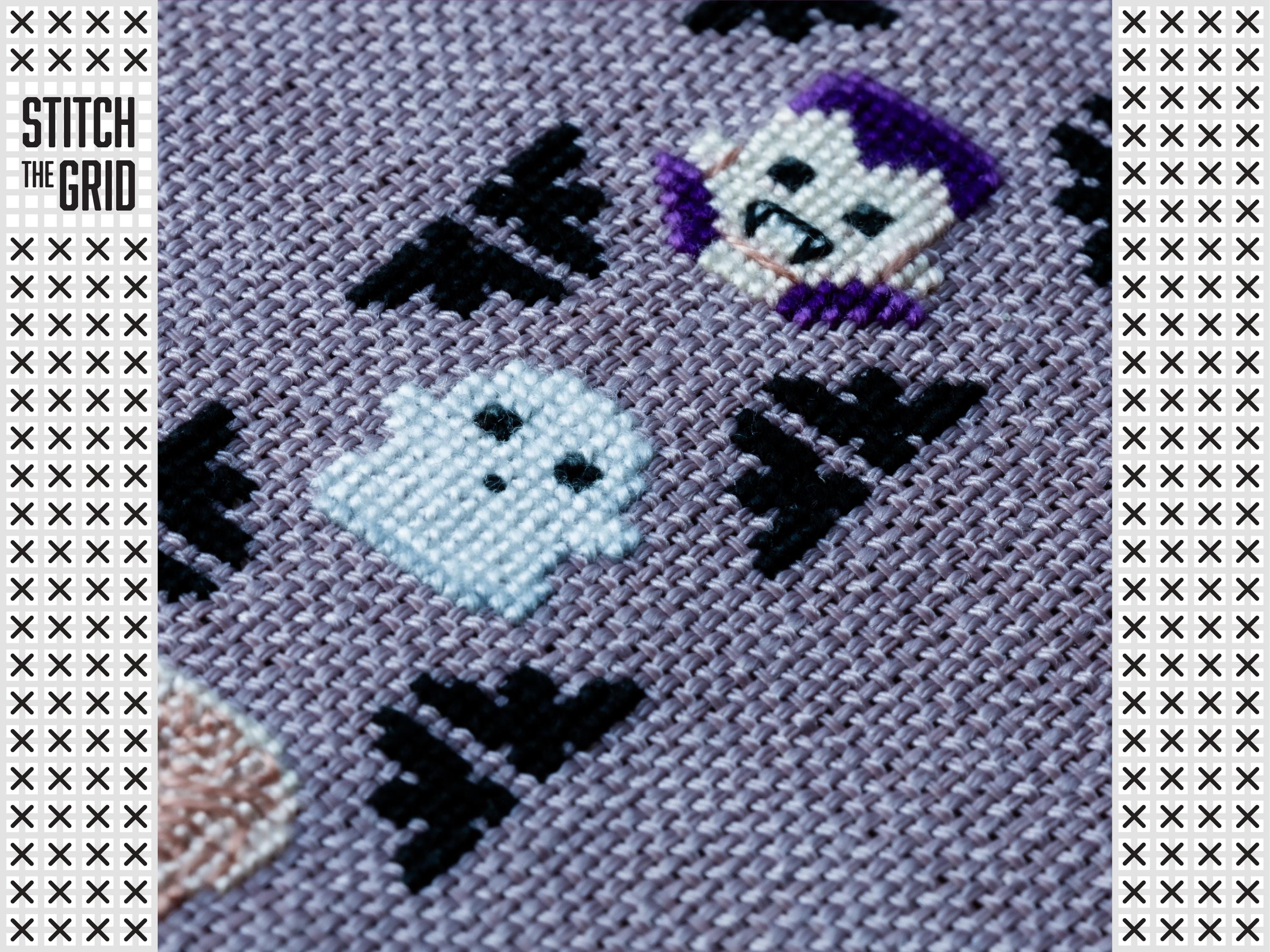 Halloween Mini Cross Stitch Patterns • Bat Bundle • Modular Minis - Etsy