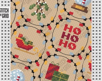 Christmas Mini Cross Stitch Patterns • Santa's Workshop Bundle ...