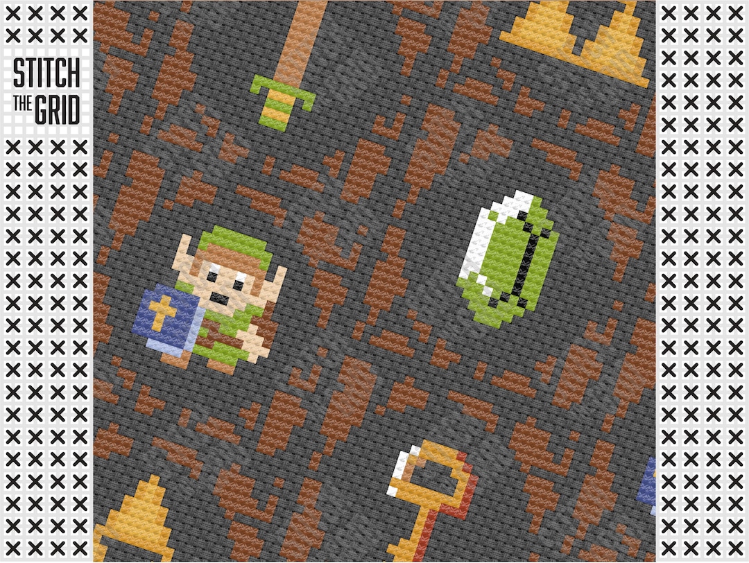 Zelda Mini Cross Stitch Patterns • Zelda Inspired Bundle • Modular ...