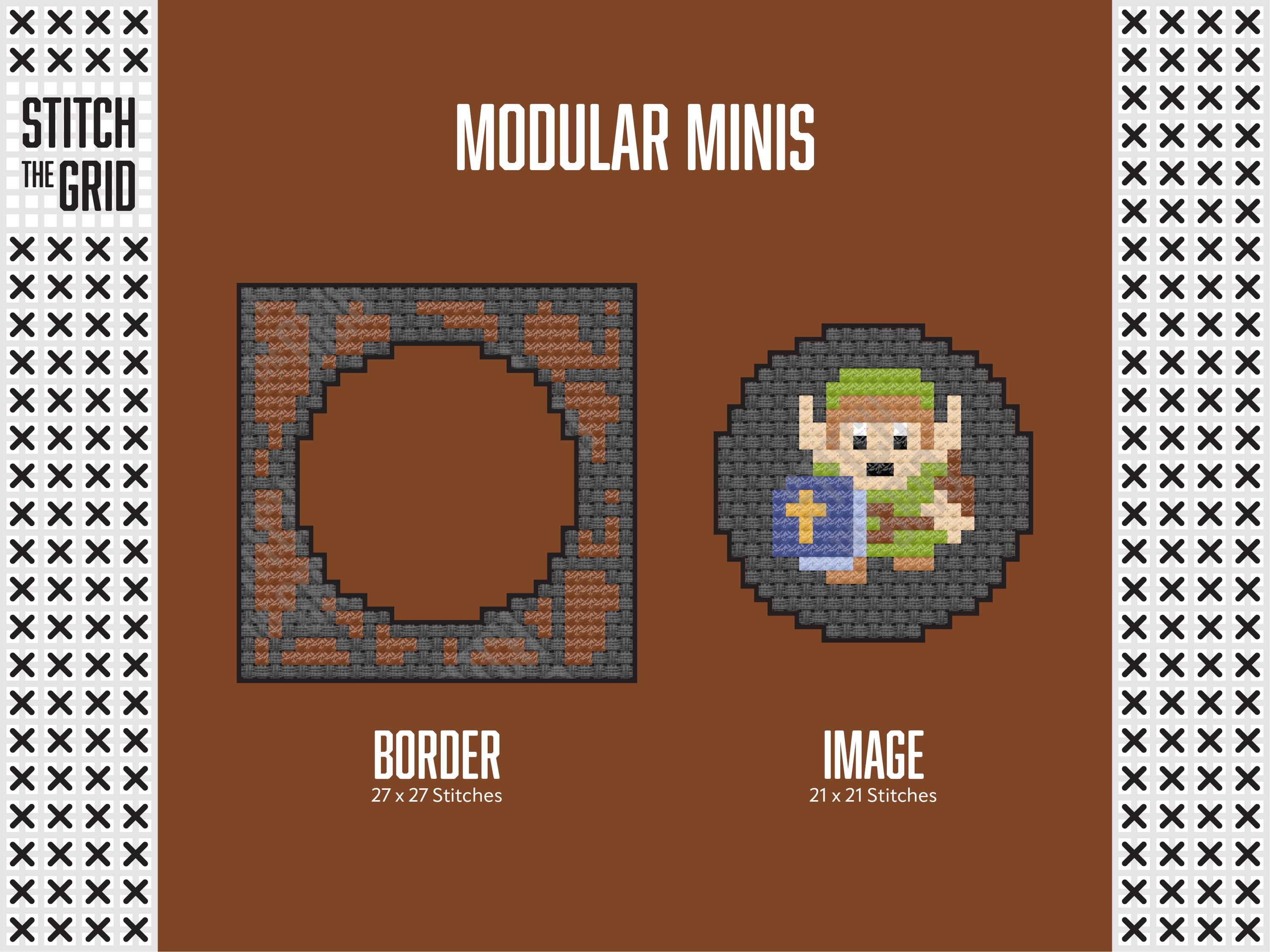 Zelda Mini Cross Stitch Patterns • Zelda Inspired Bundle • Modular ...
