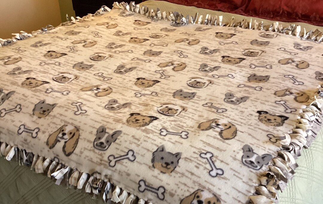 Pugs and Cocker Spaniel Double Layer Fleece Blanket - Etsy