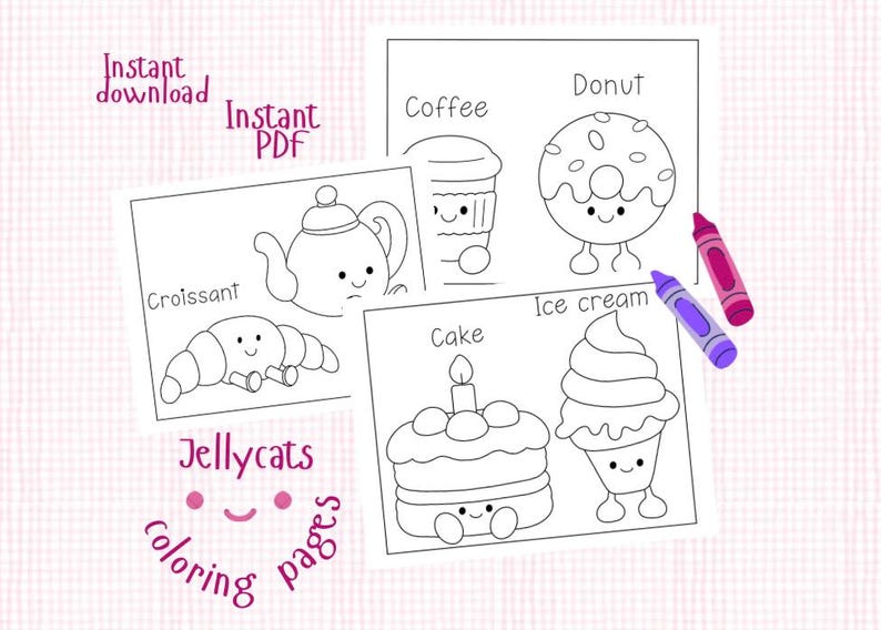 Jellycat Coloring Pages: Bold & Easy Printables (instant PDF Download ...