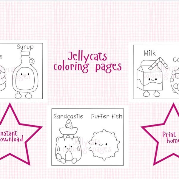 Jellycat Coloring - Etsy