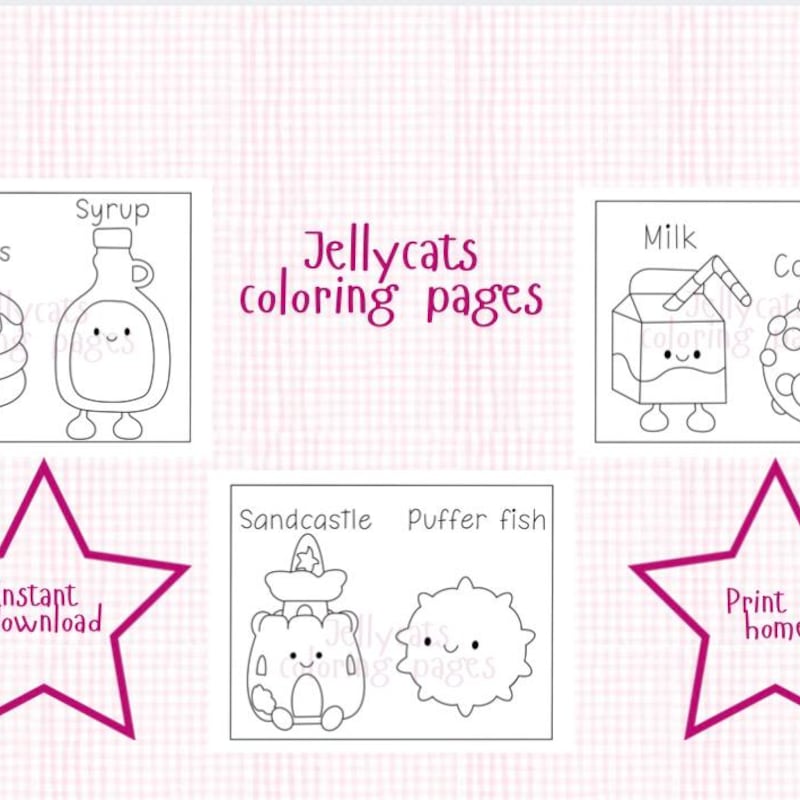 Jellycat Coloring - Etsy