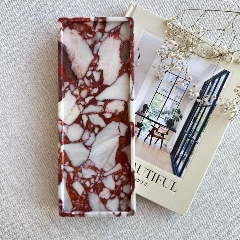 Marble Red Coffee Table - Etsy