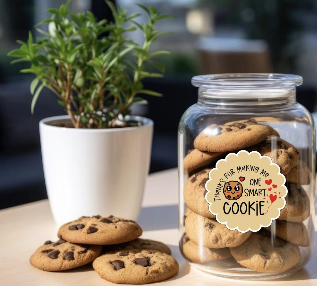 One Smart Cookie Stickers| Teacher Appreciation Day Stickers| Teacher ...