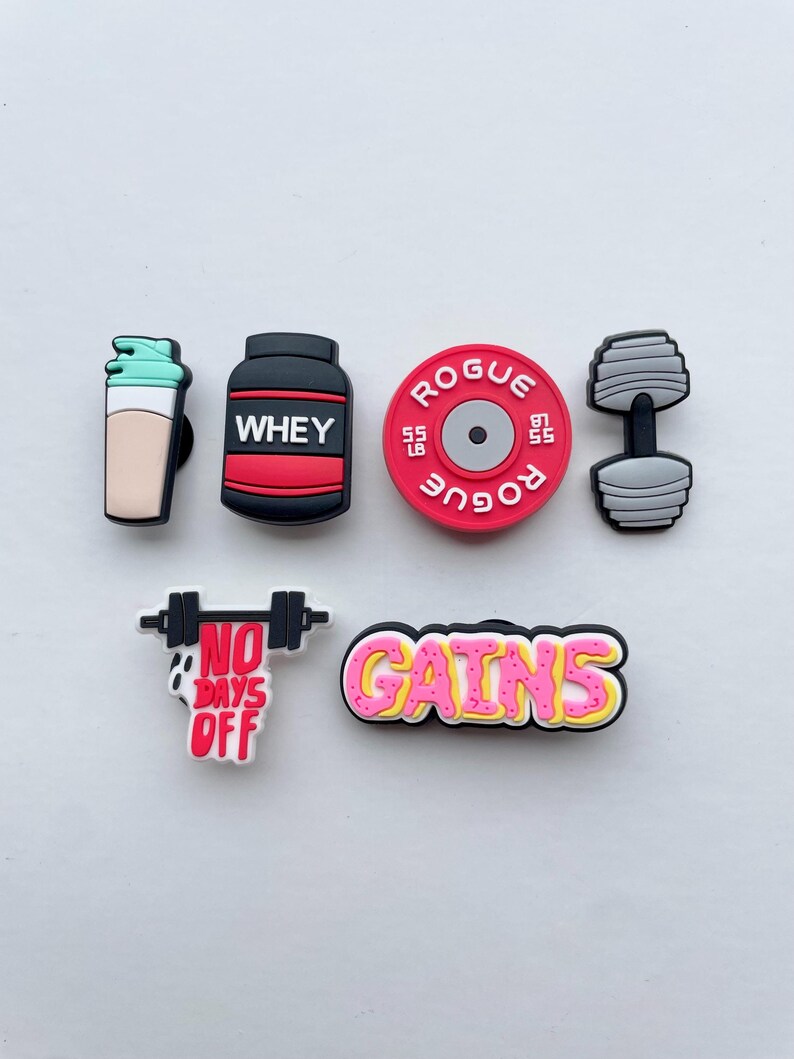 Choose Your Own! Fridge Magnet OR Shoe Clips Charm - Gym Weightlifting ...