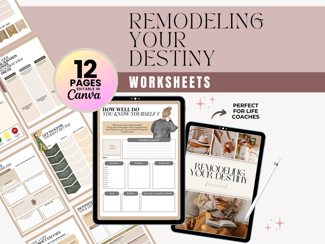 Brandable Worksheets, Remodeling Your Destiny, Coaching Program for ...