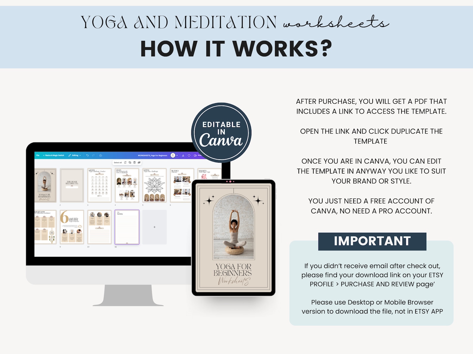 PLR Yoga Worksheet, Brandable, Printable Workbook, Coaching Program ...