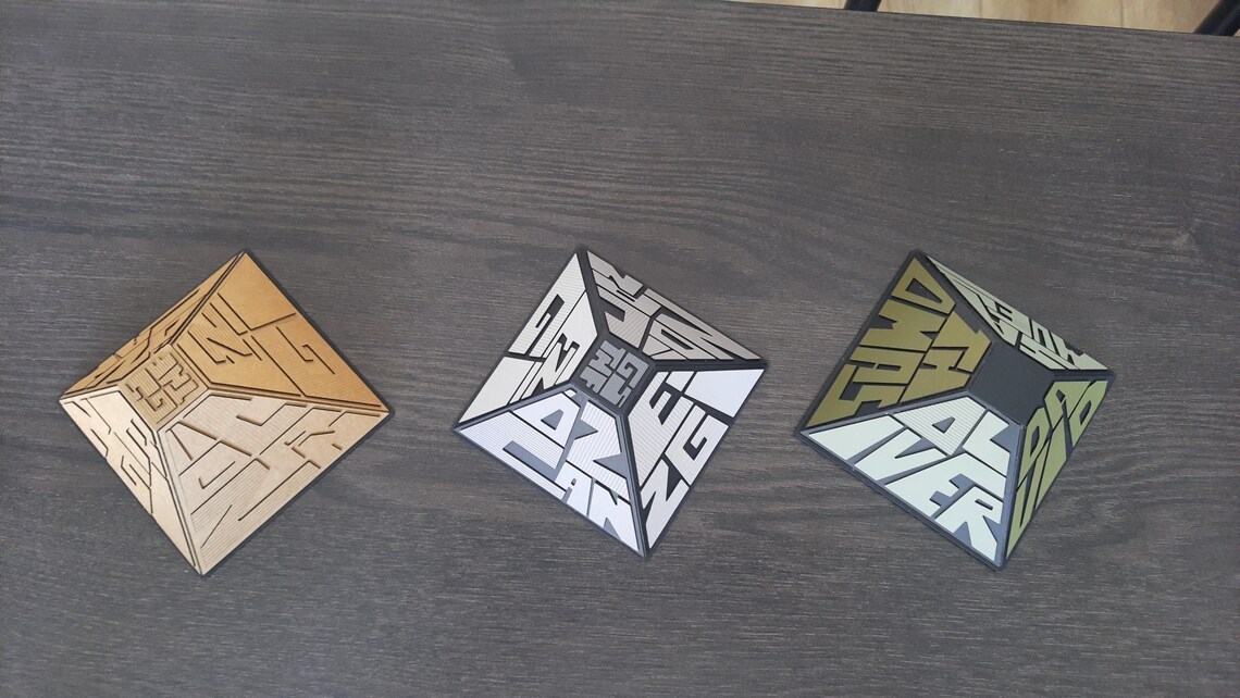 Papercraft Custom Name Plate Abstract Name Plate Minimalistic Paper ...