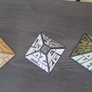 Papercraft Custom Name Plate Abstract Name Plate Minimalistic Paper ...