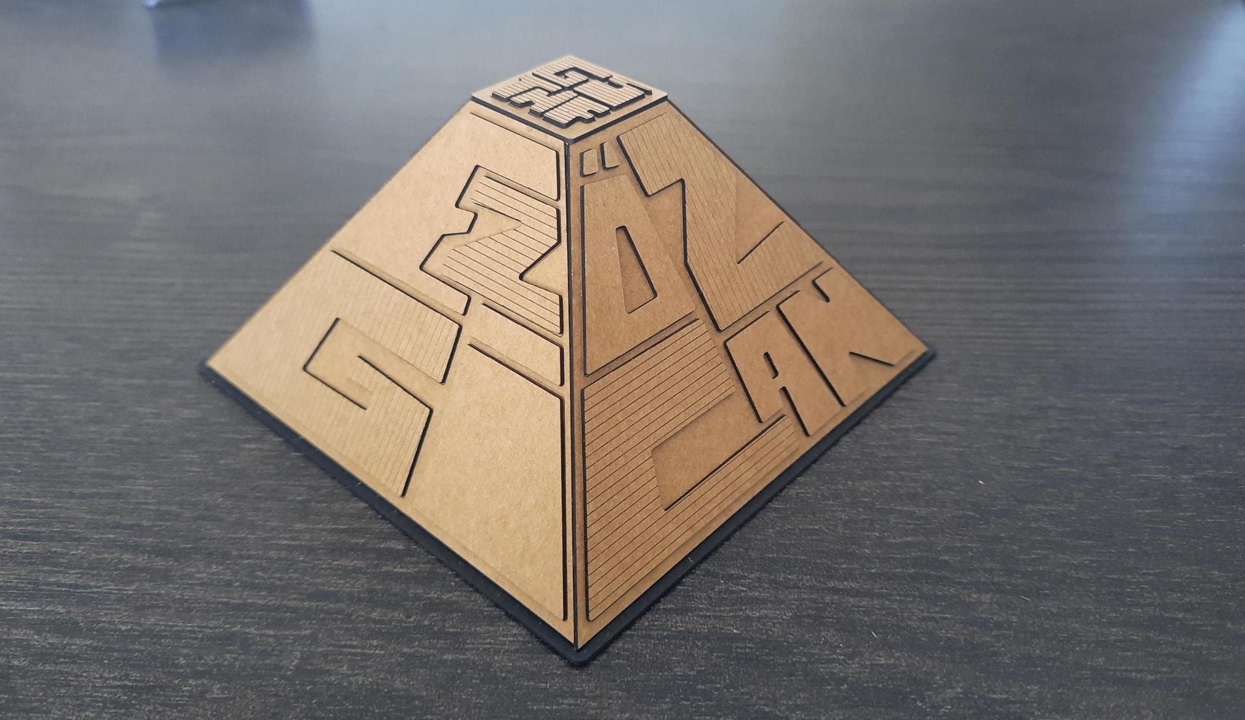 Papercraft Custom Name Plate Abstract Name Plate Minimalistic Paper ...