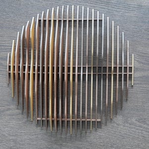 Parametric Layered Circular Wall Art, Parametric Sculpture, Laser Cut ...