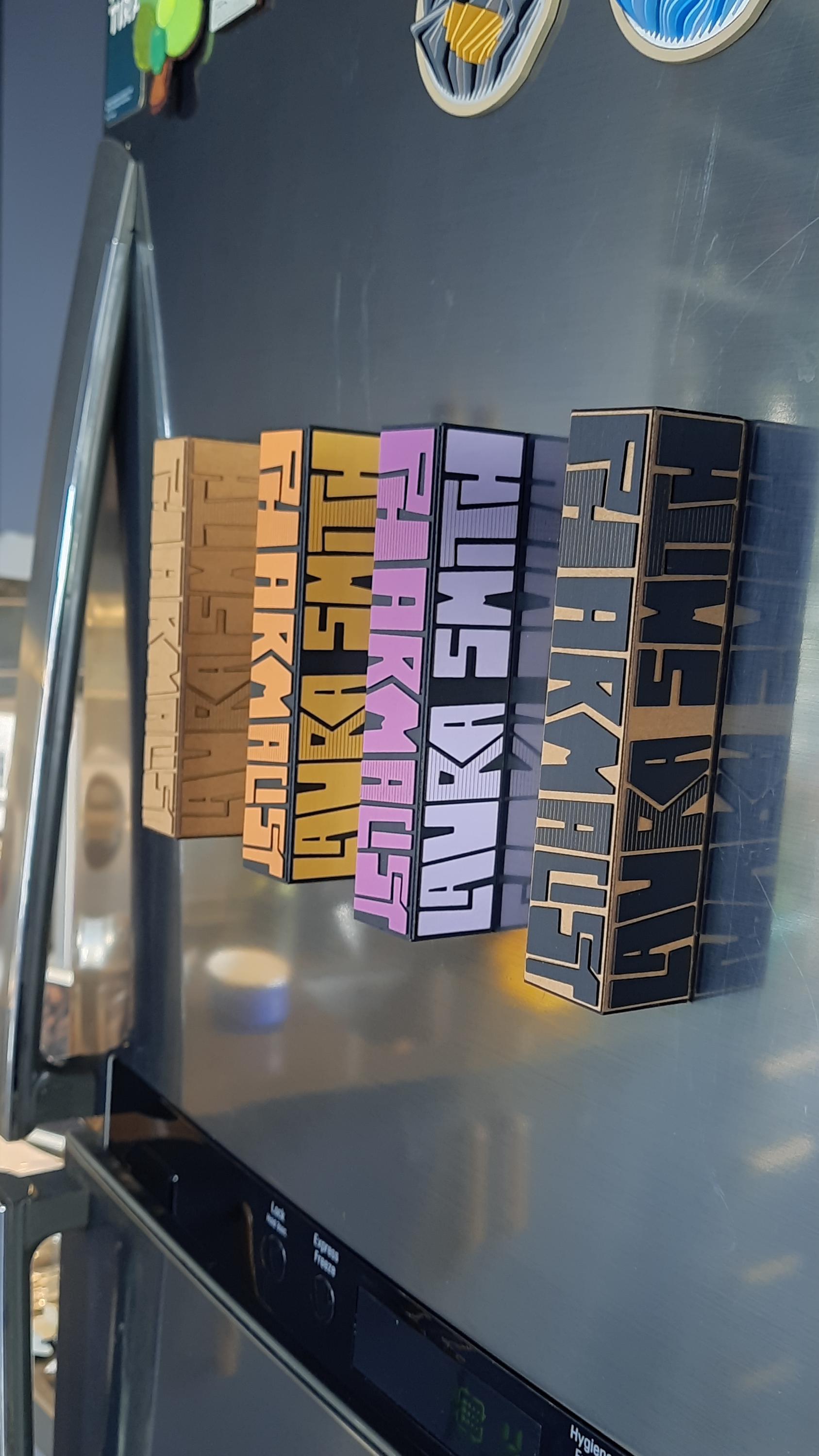 Papercraft Custom Name Plate Personalized Desk Name Sign Magnet Name ...