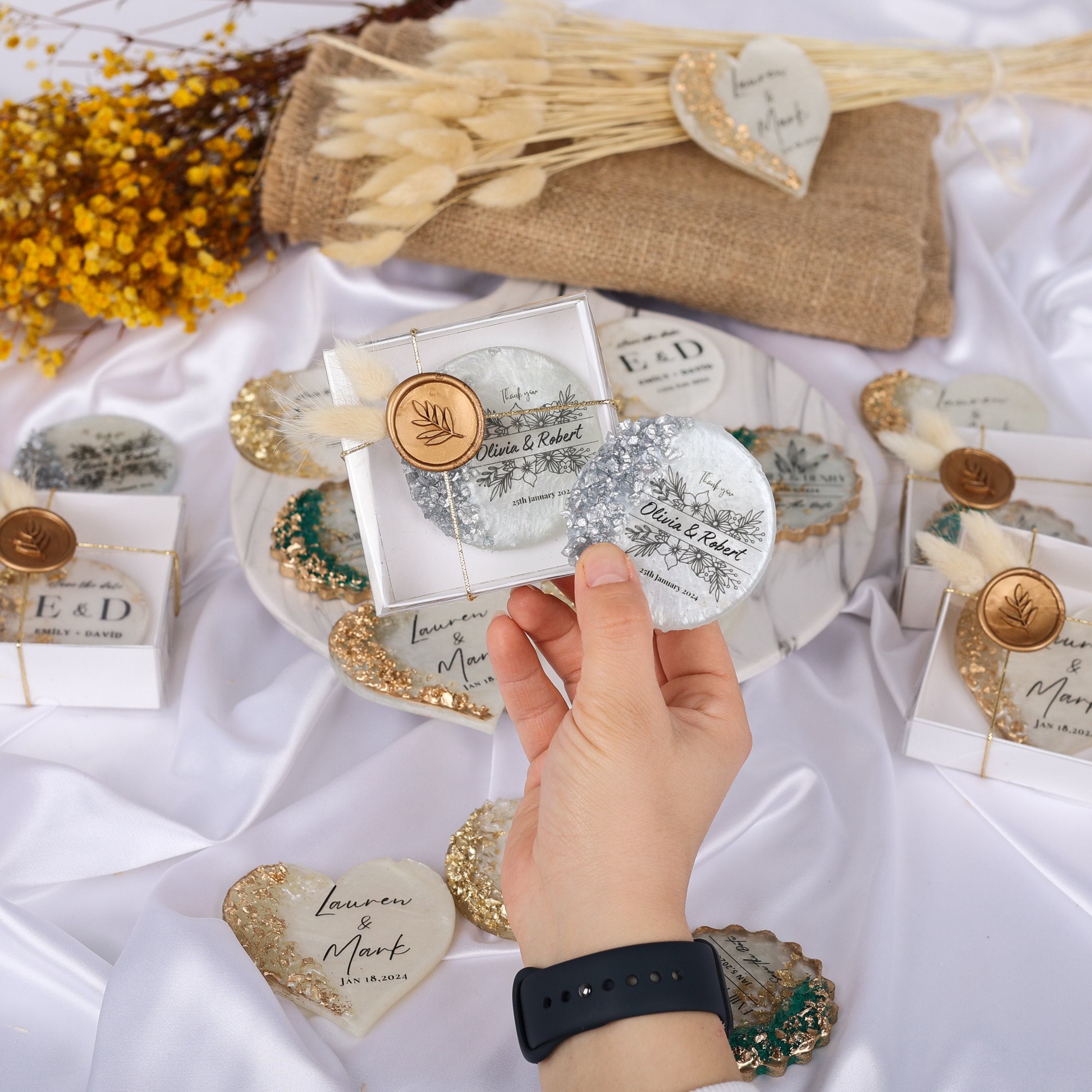 Personalized Wedding Favors, Wedding Magnet, Wedding Favors, Engagement ...